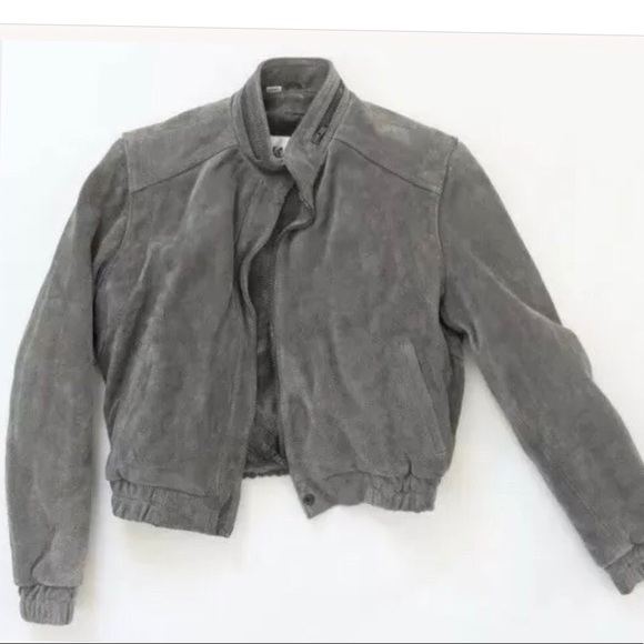 Wilsons Leather | Jackets & Coats | Wilsons Suede Vintage 8s Stone Gray ...